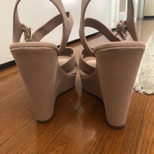 American Rag | Shoes | Pale Pink American Rag Wedge Strappy Sandal ...